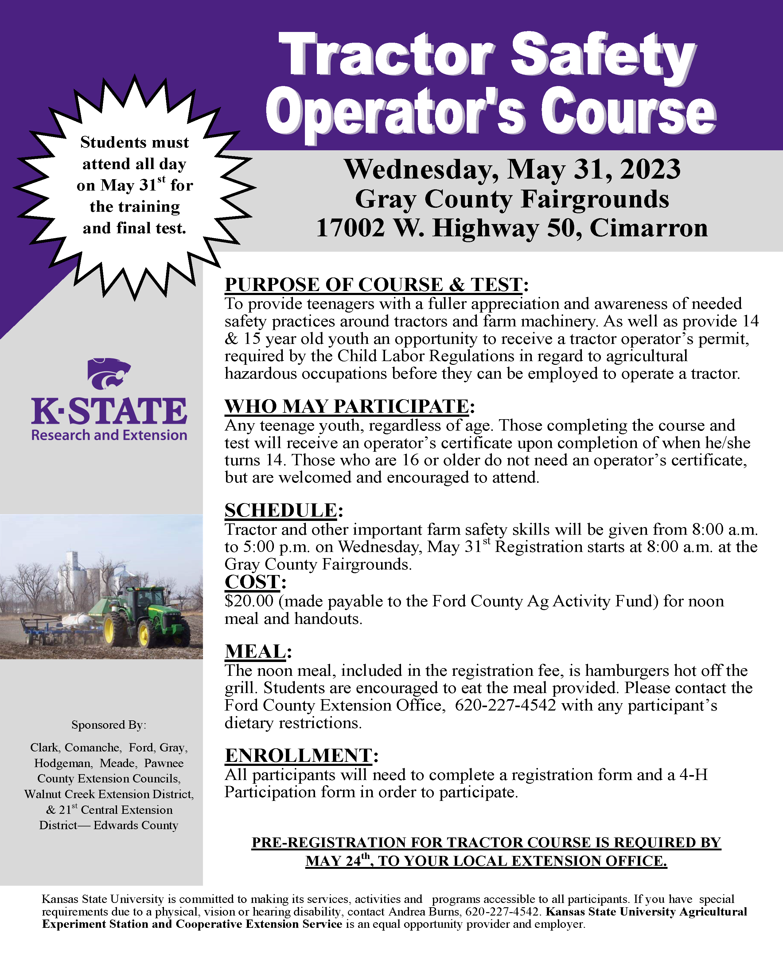2023 Tractor Safety flyer